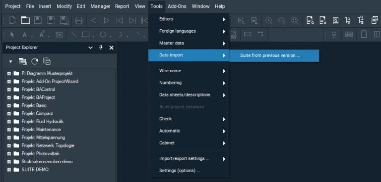 SUITE X: Importing Projects and Data in One Step | WSCAD-BLOG
