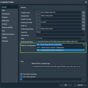 Project-specific configuration | WSCAD-BLOG