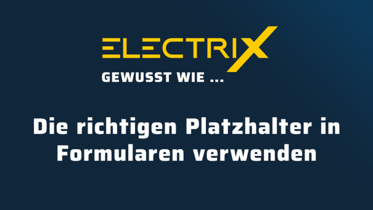Gewusst wie: Die richtigen Platzhalter in Formularen verwenden | WSCAD Blog