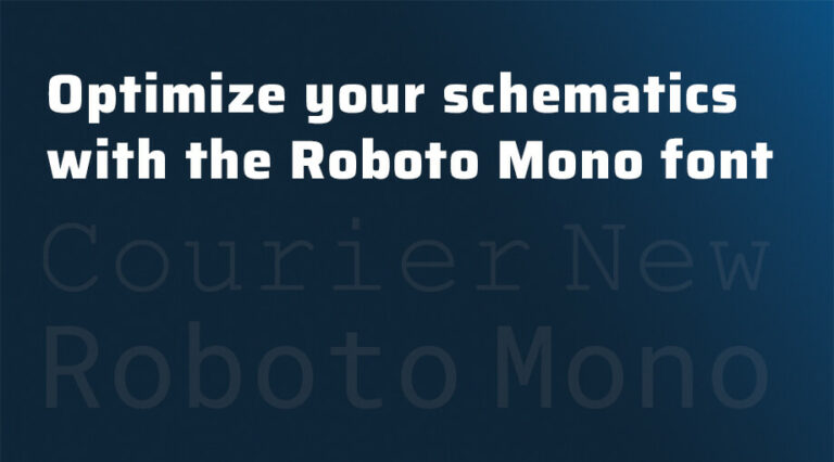 Optimize electrical schematics with the Roboto Mono font | WSCAD-BLOG
